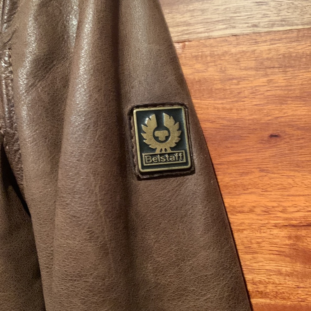 Belstaff Brad Jacket In Acid Brown Leather - Gem